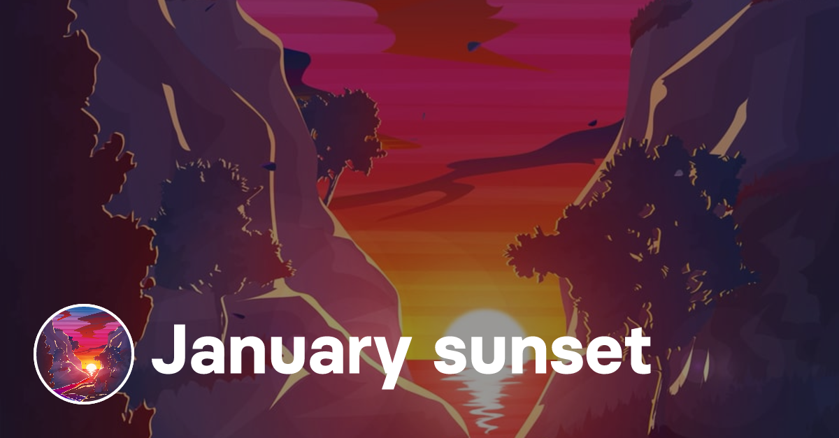 January sunset